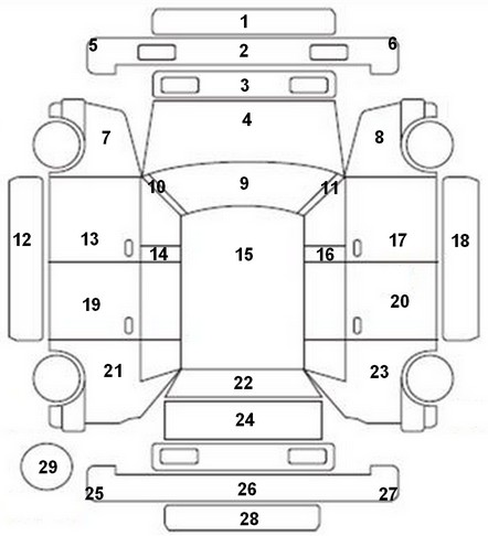 Names of Structural Parts - Japanese Car Auctions - Integrity Exports